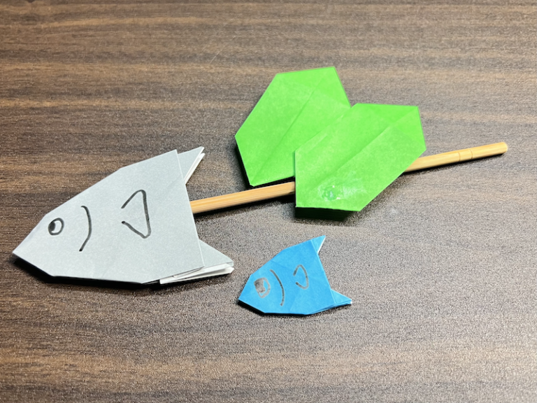 柊鰯折り紙（ひいらぎいわし）立体的な作り方（完成12分）